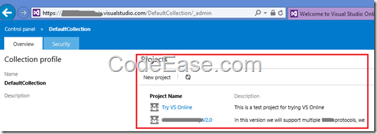 How to delete a project in visual studio online CodeEase